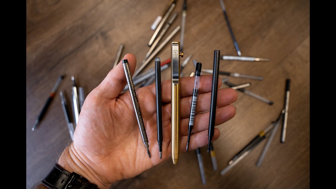 This Slim Bolt Action Pen Can Accept More than 125 Different Refills