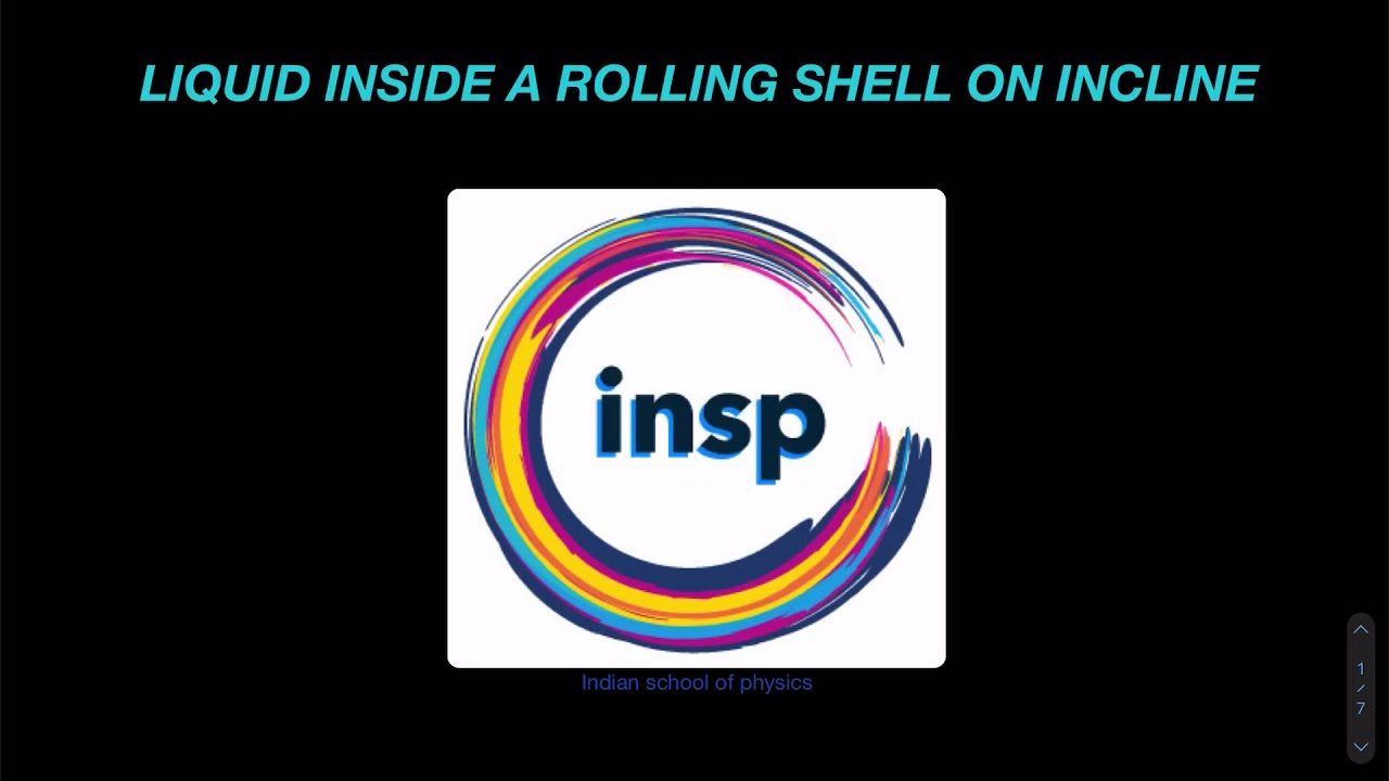 LIQUID INSIDE A ROLLING SHELL ON INCLINE - YouTube