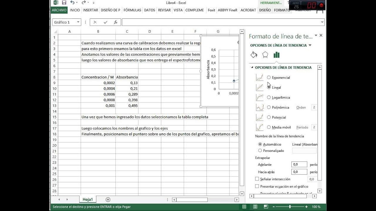 Curva de calibracion - YouTube
