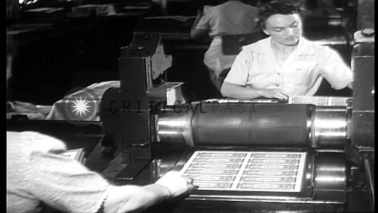 Making of US Currency Notes at the Bureau of Engraving and Printing in ...