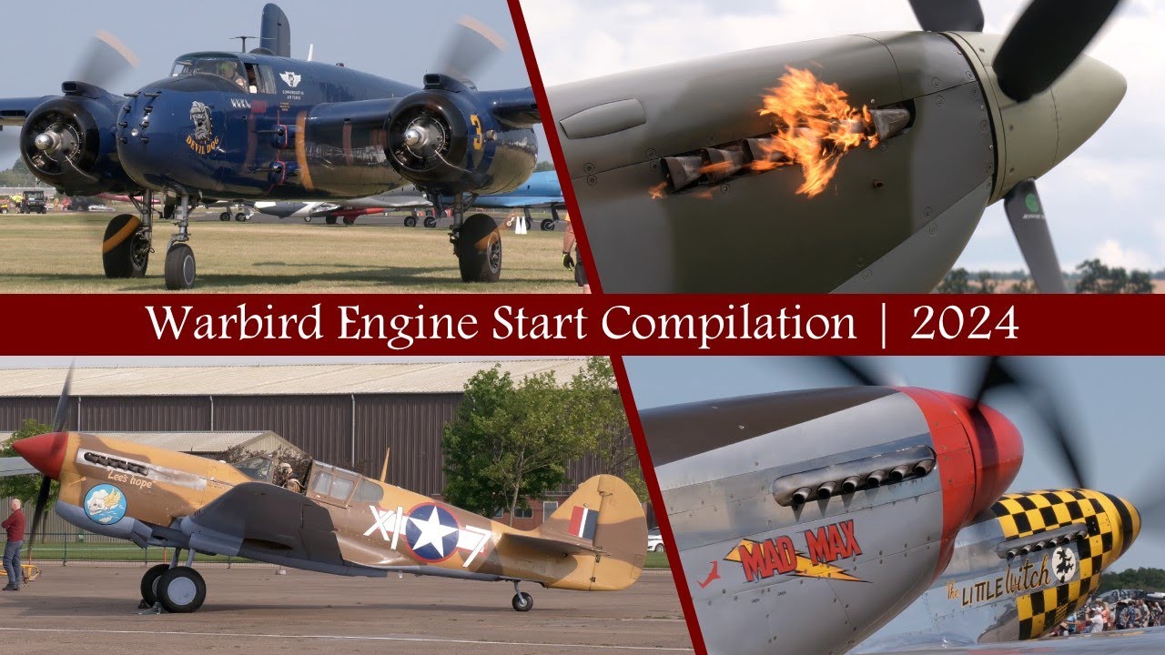 Warbird Engine Start Compilation | 2024 - YouTube