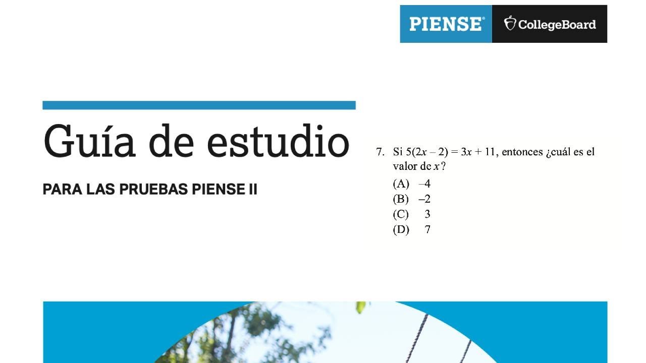 College Board PIENSE II 7 Si 5 2x 2 3x 11 Entonces cu l Es El college-board-piense-ii-7-si-5-2x-2-3x-11-entonces-cu-l-es-el