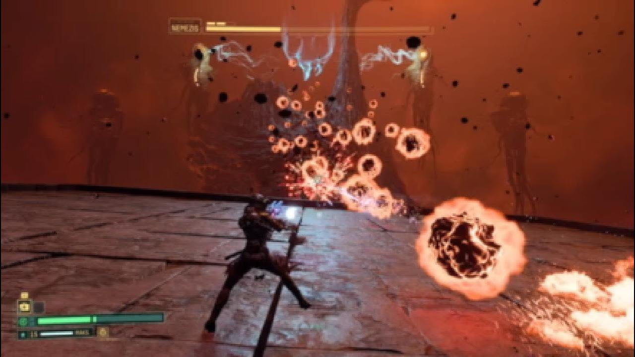 Nemesis fight 3rd boss in Returnal - YouTube