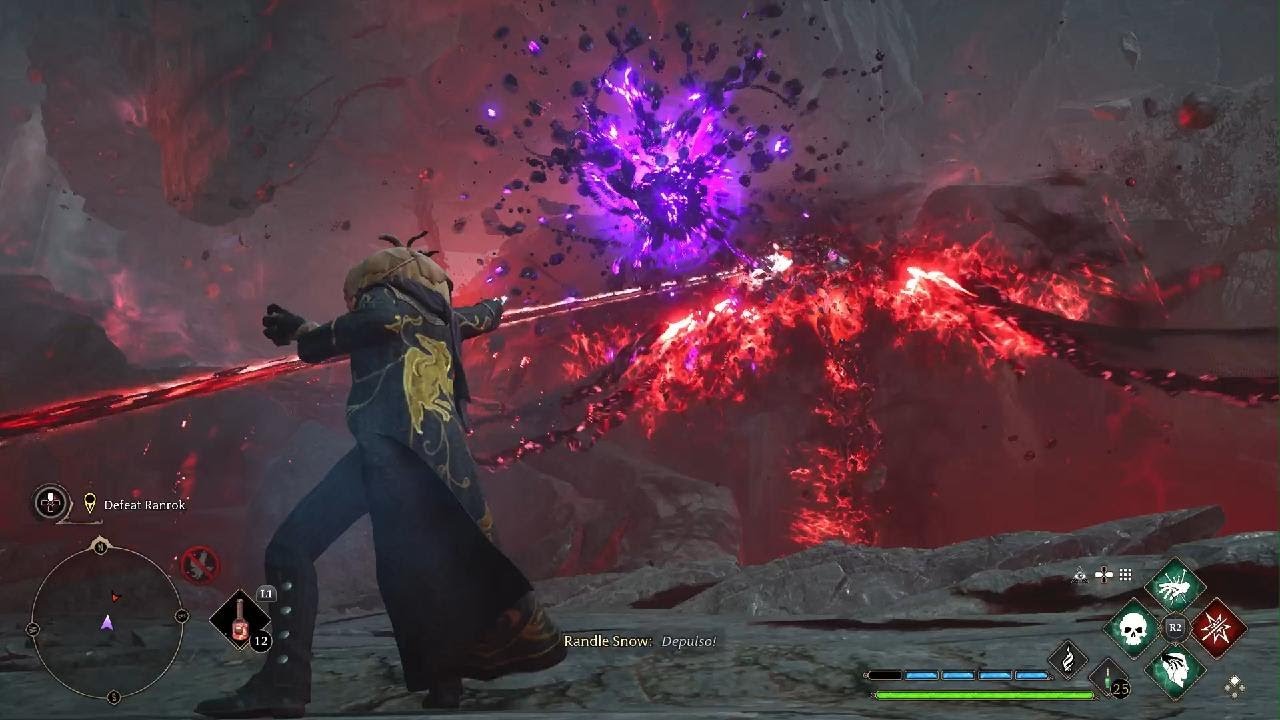 Ranrok Dragon Final Boss Fight (Hard Difficulty, No Damage): Hogwarts ...