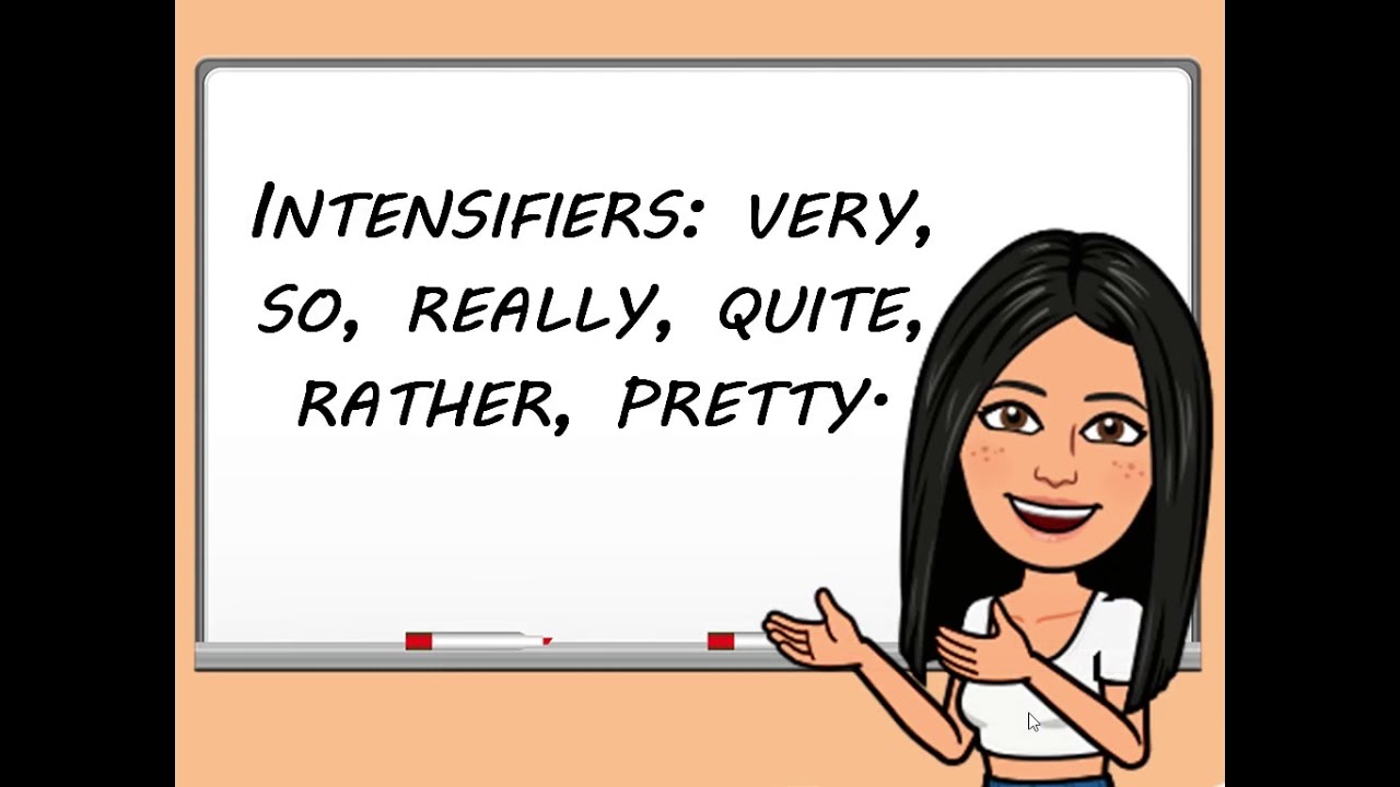 INTENSIFIERS: very, so, really, quite, rather, pretty - YouTube