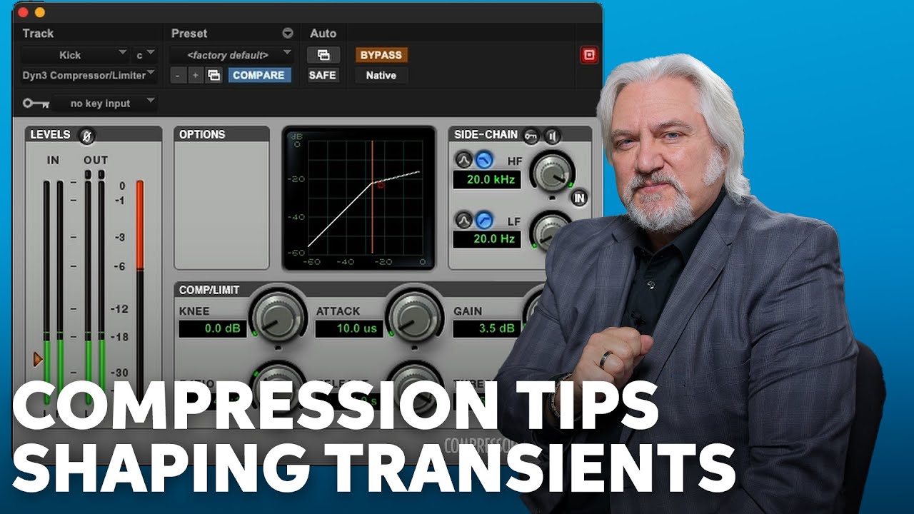 How to Shape Transients with a Compressor - YouTube