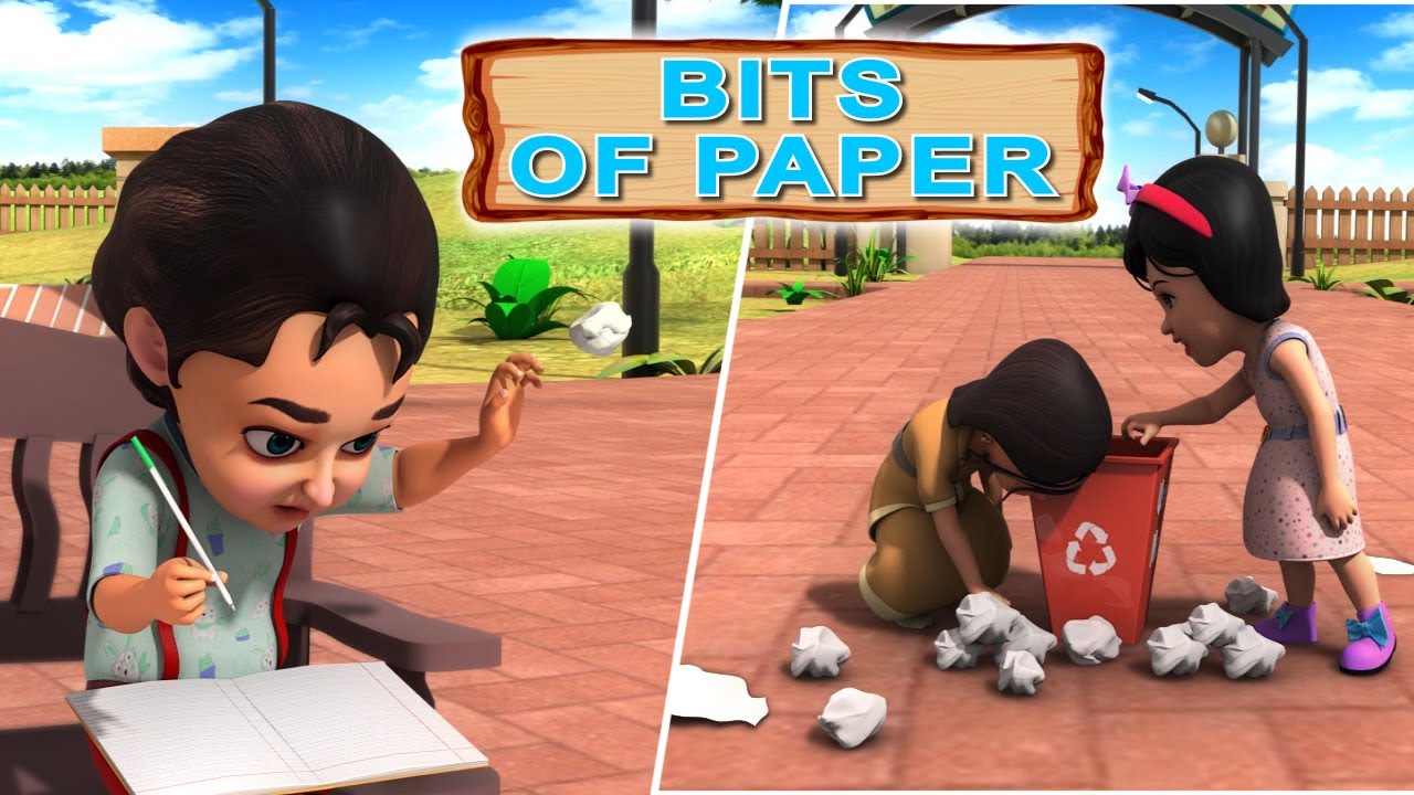 BITS OF PAPER | RHYME | KIDS SONG | POPULAR NURSERY RHYMES। LEARN GOOD ...
