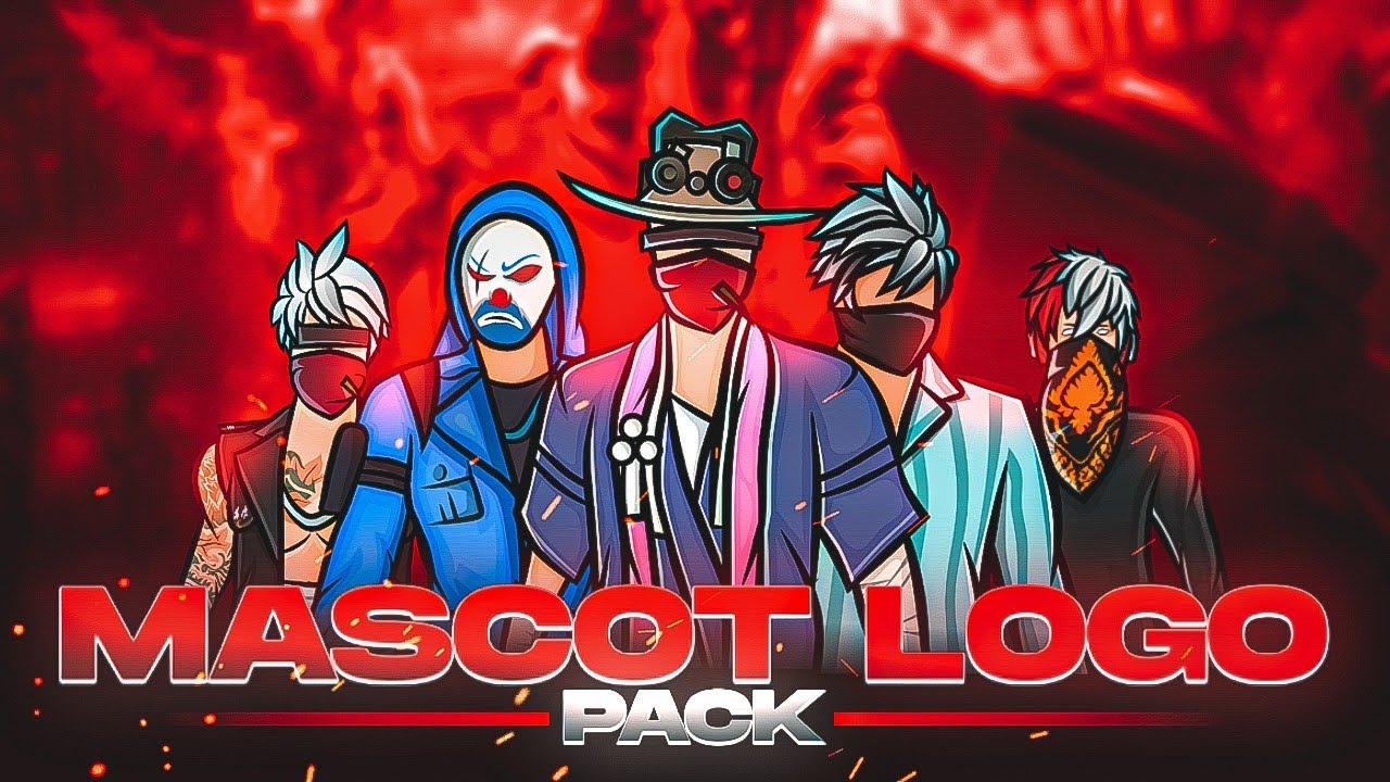FREE FIRE MASCOT LOGO PACK😍PREMIUM MASCOT LOGOS 🔥 ROAD TO 8K - YouTube