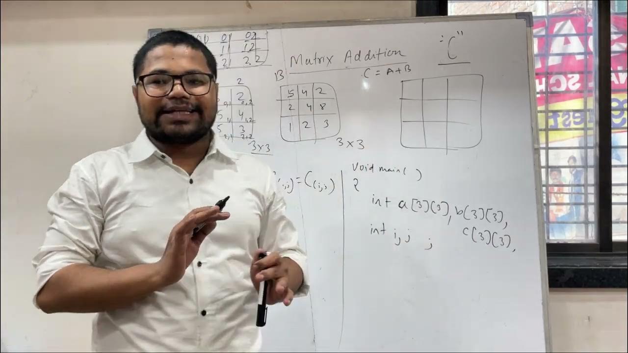 Matrix Addition Subtraction and Transpose - YouTube