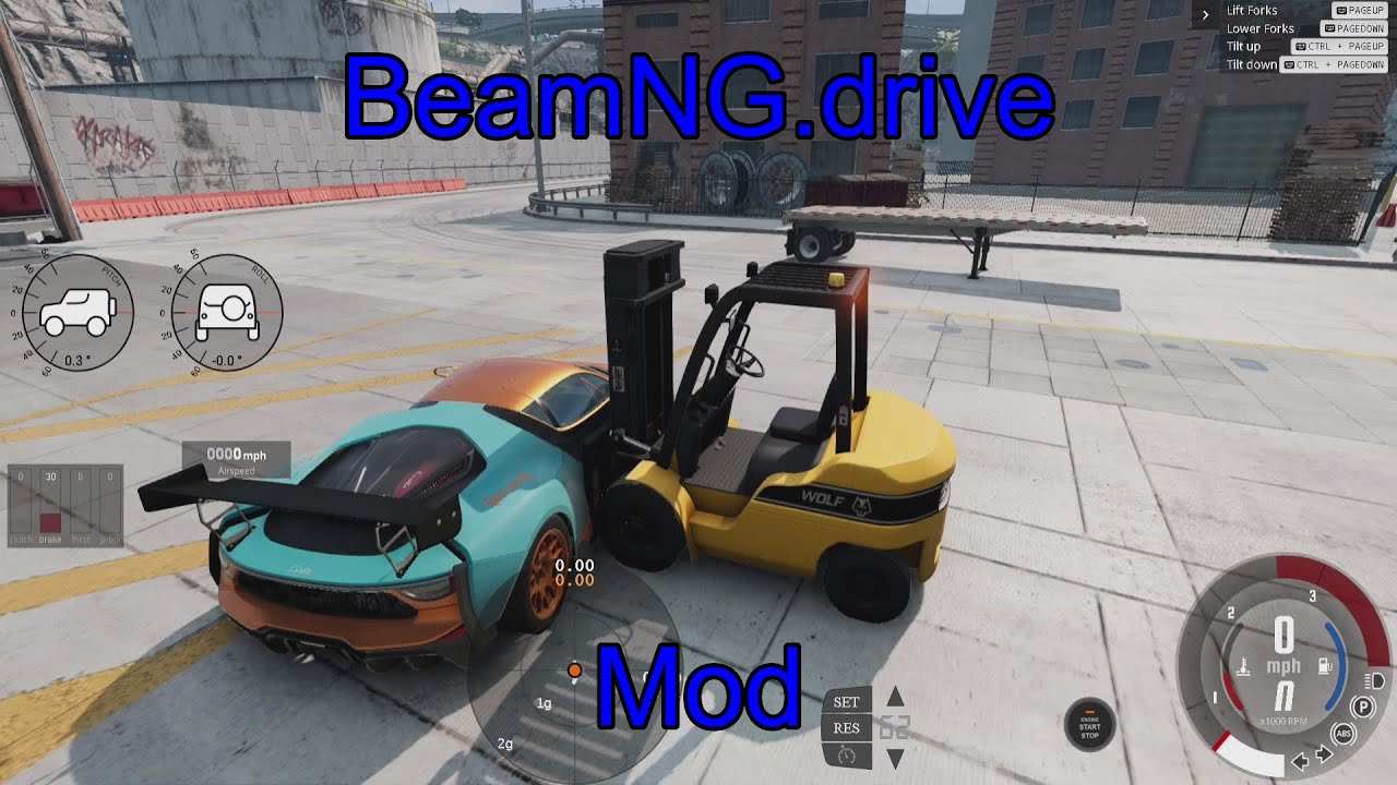 Wolf Heavy Industries Medium Duty Forklift: BeamNG Mod | BeamNG Crashes ...