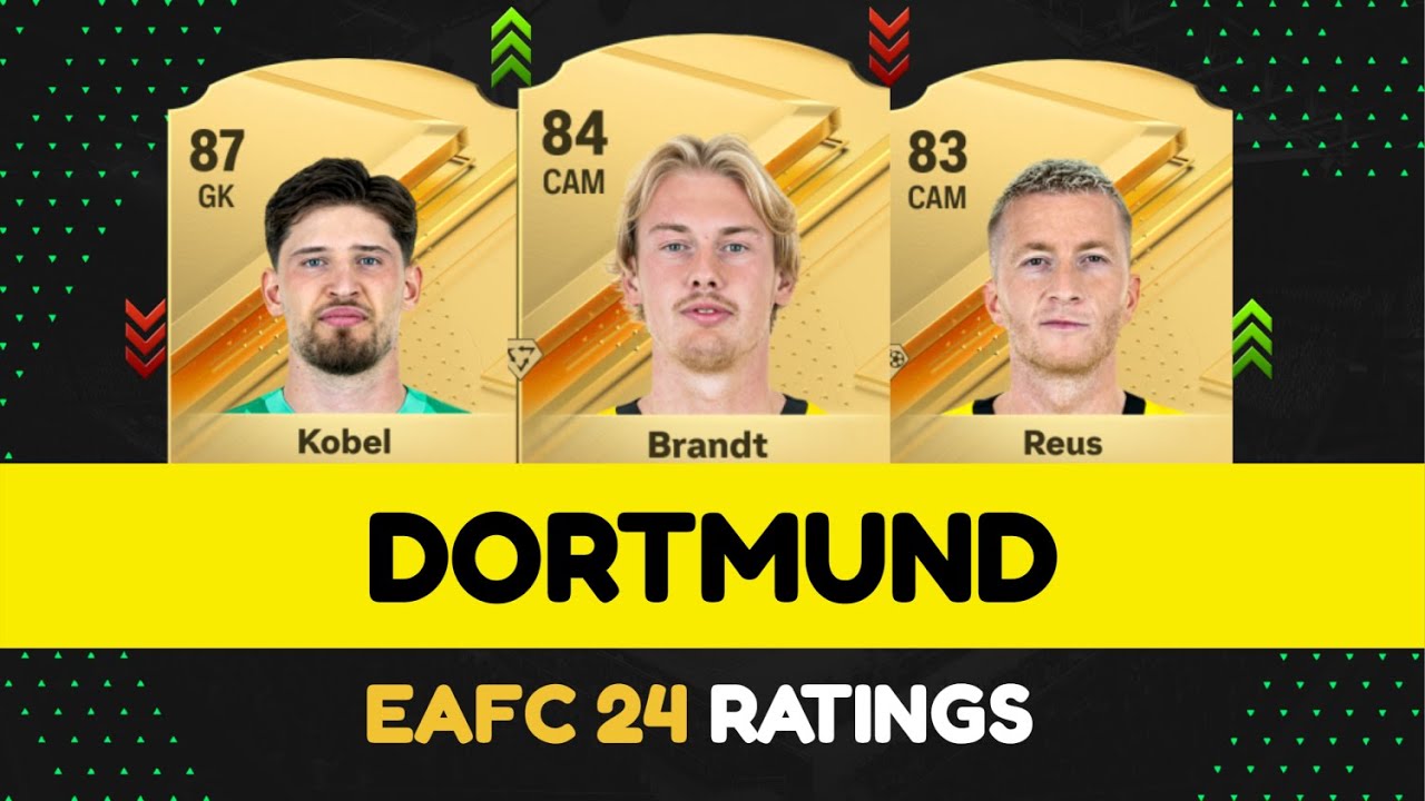 FIFA 24 | BORUSSIA DORTMUND PLAYER RATINGS 🔥🤯 | EA FC 24 | ft. Kobel ...