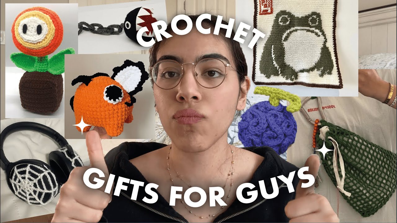 Crochet Gifts for Guys ~ quick & WITH patterns ♡ - YouTube