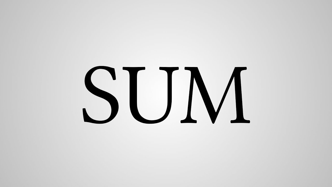 What Does SUM Stand For YouTube what-does-sum-stand-for-youtube