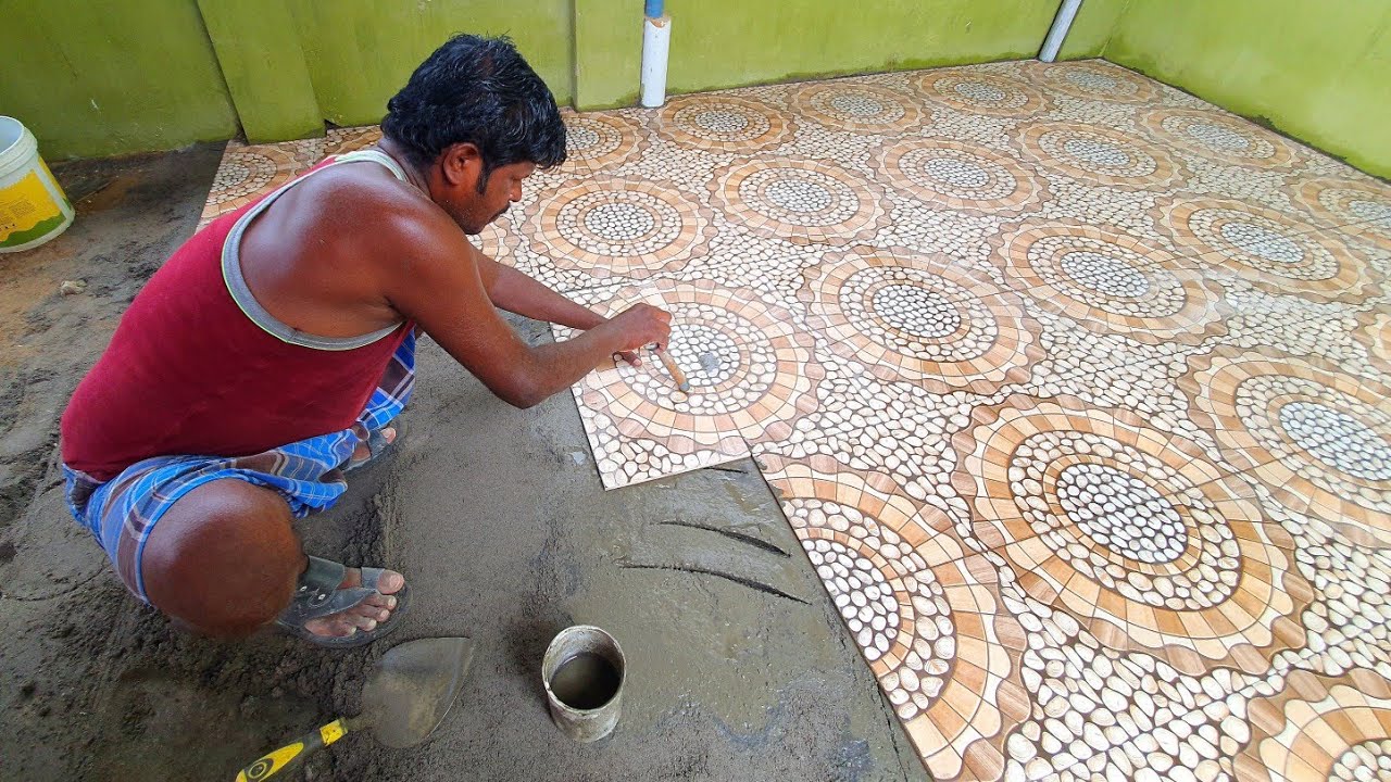 Construction Techniques of PlatForm AntiSkid Installation Tile With ...