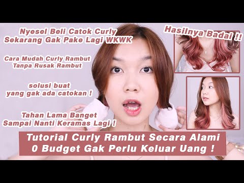 Tutorial Curly Rambut Badai Secara Alami Nol Budget ! || Desty Yufenti
