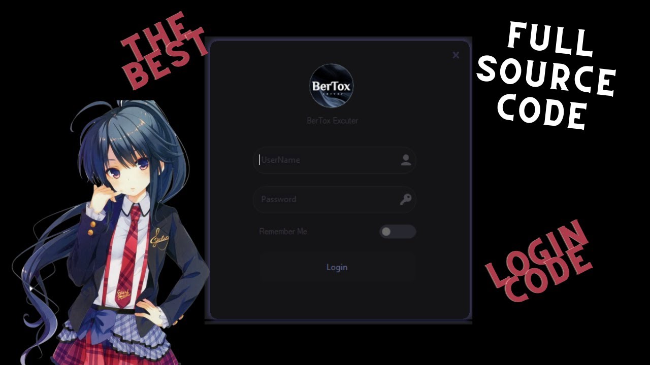 Roblox Executor Login Code in C# | Full Design & Source Code Tutorial ...