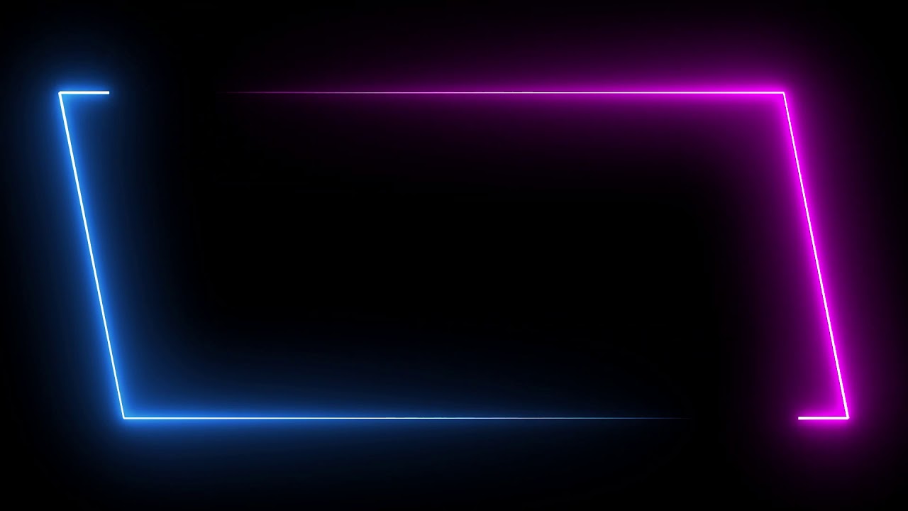 Frame animated free, Neon Light Frame no copyright, animated border ...