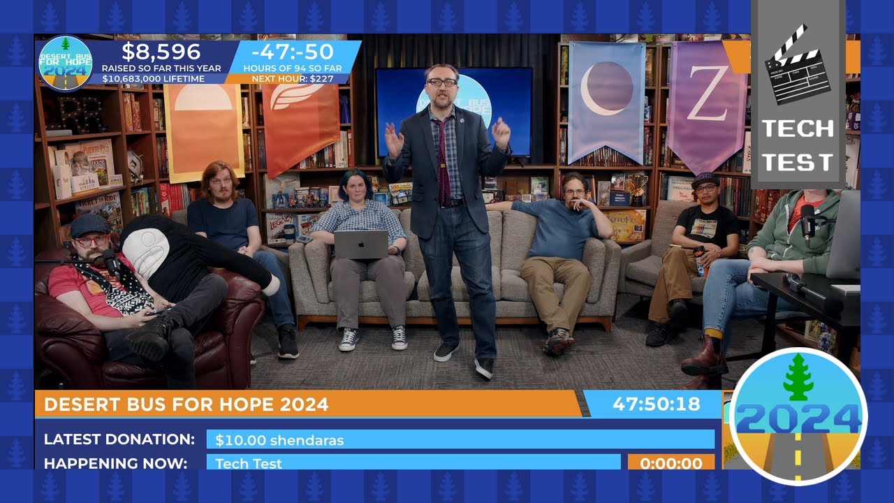 DB2024 - Johnny explains the Desert Bus Tech Test and everyone ...