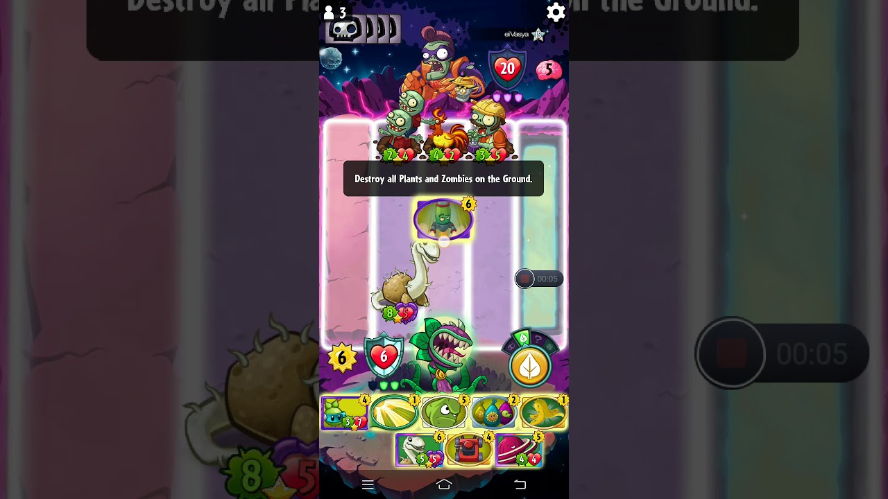 Plants vs Zombie Heroes Highlight. When you play plant trick on ...