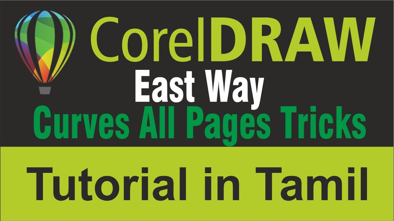How to Curve Text All Pages in Coreldraw | Learn Something Tamil - YouTube