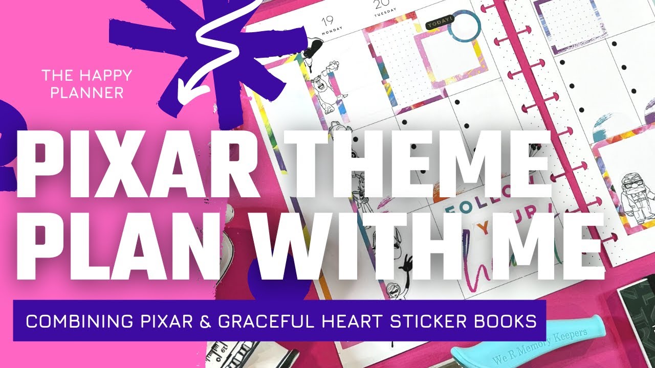 Pixar Plan With Me!! || Classic Vertical Planner || The Happy Planner ...