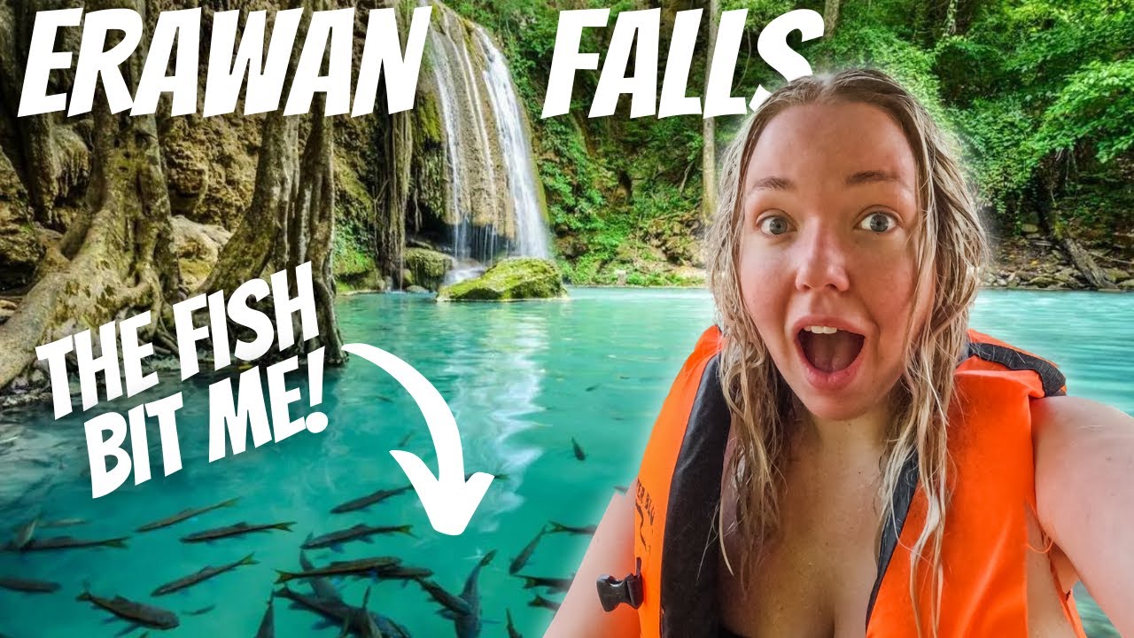 GETTING EATEN BY FISH at Erawan Falls in Thailand! 🇹🇭 - YouTube