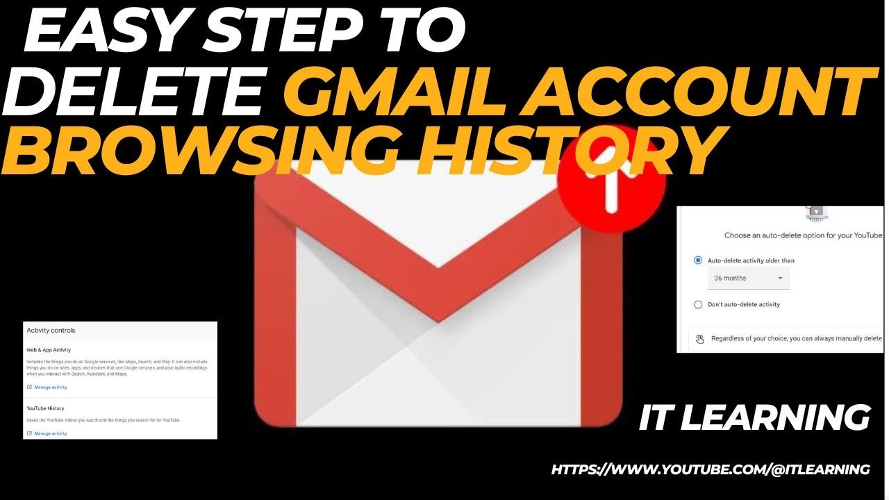 How to delete Gmail account browsing history - YouTube