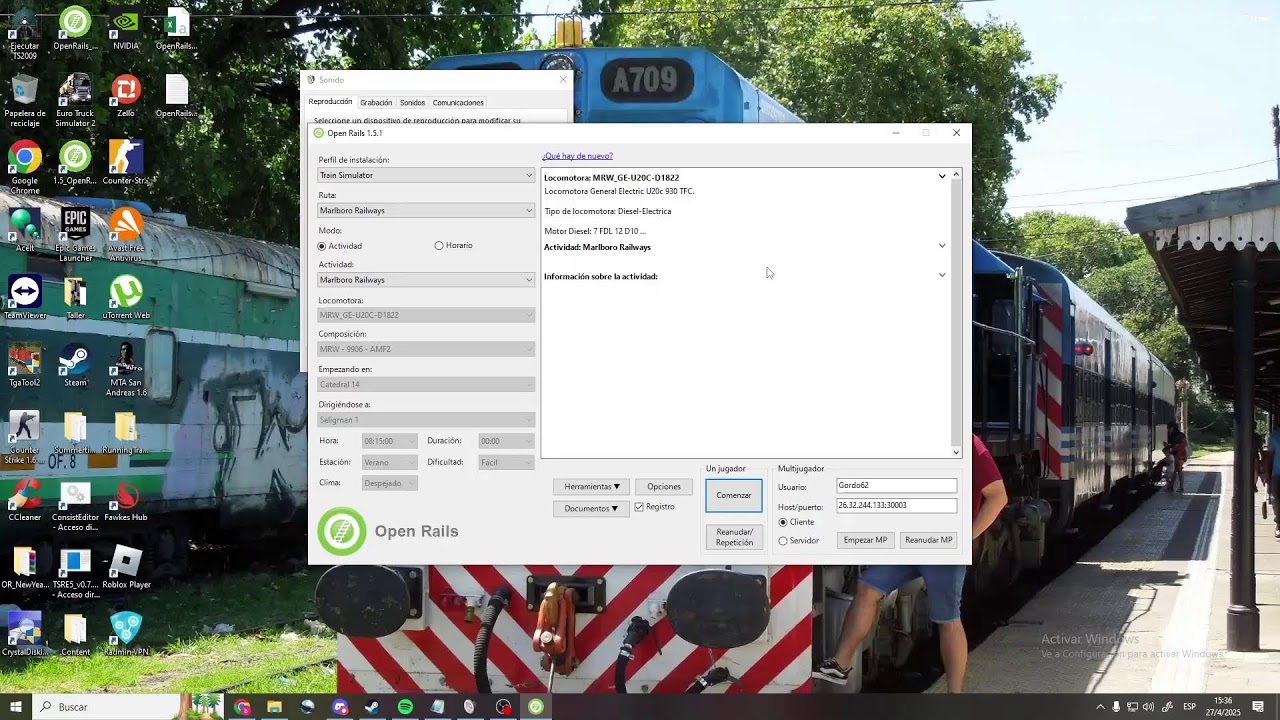 EN DIRECTO | Open Rails (MRW) - Railcam en Navajo (Ramal Seligman ...