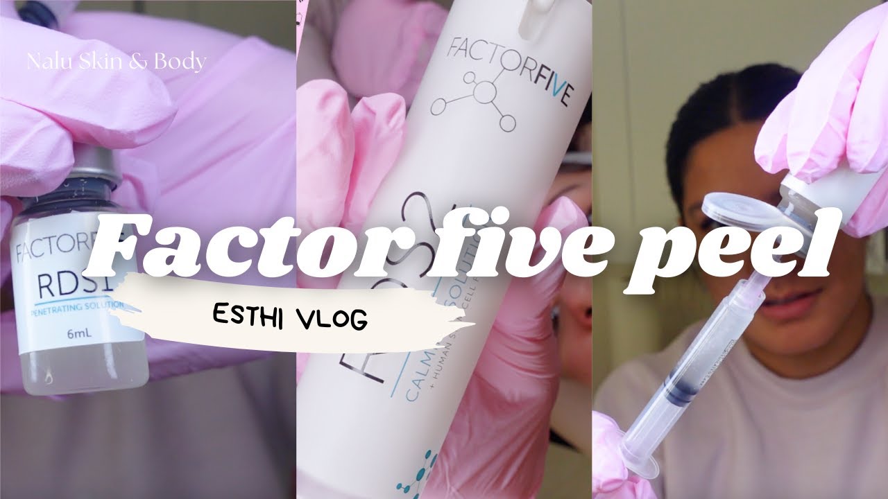 FactorFive RDS chemical peel treatment | ESTHETICIAN VLOG - YouTube