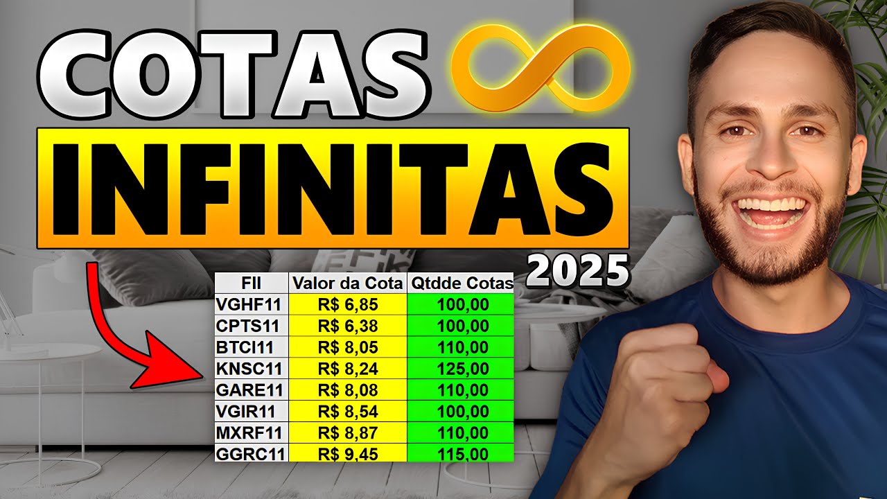 Como gerar COTAS INFINITAS com fiis baratos em 2025 | Como fazer cota infinita com fiis base 10 ...