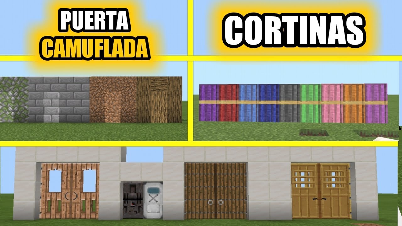 👉 Malisis doors Mod Para Minecraft pe (Bedrock) Door plus addon Puertas ...