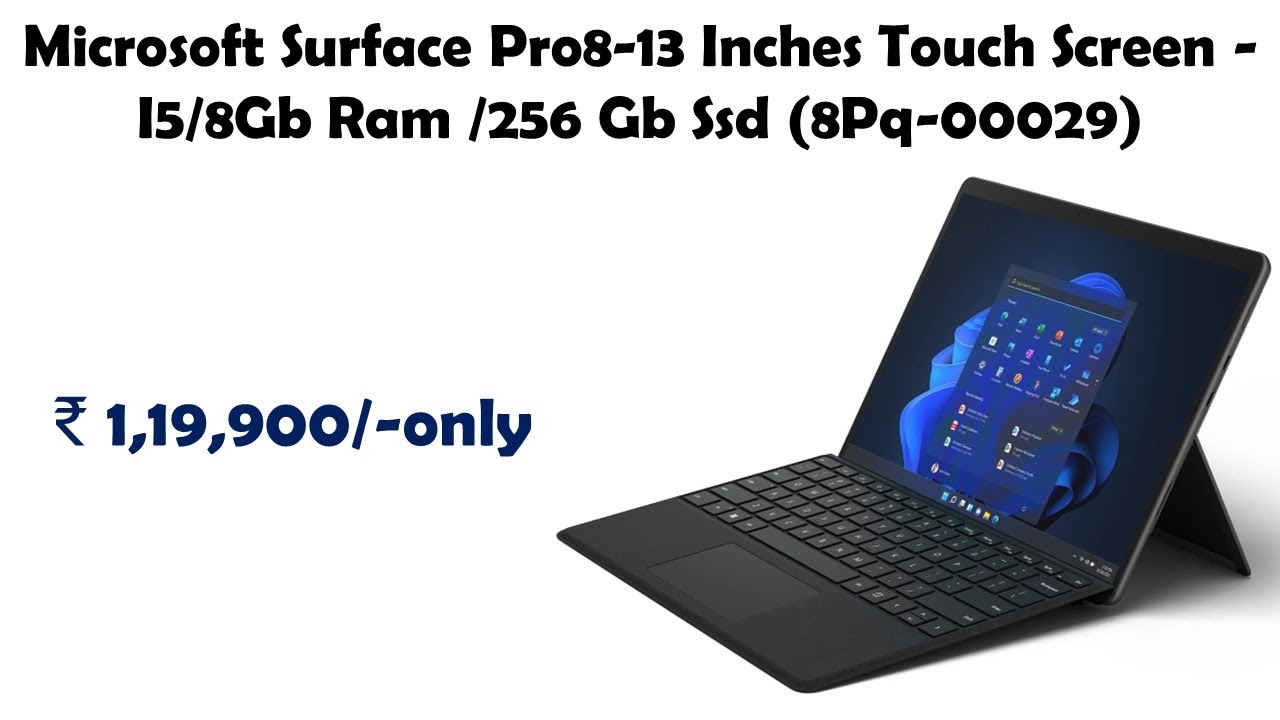Microsoft Surface Pro8-13 Inches Touch Screen - I5/8Gb Ram /256 Gb Ssd ...