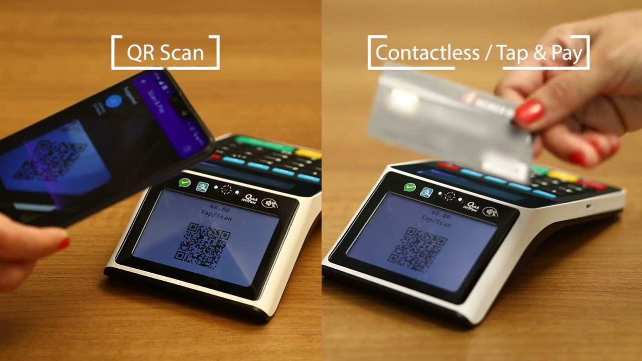 Morefun POS factory MF66S dual Screens QR code POS Terminal with EMV ...