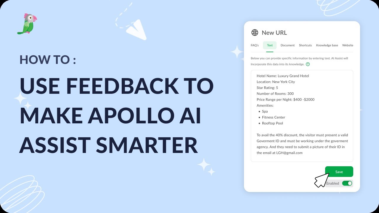 How to use feedback to make Apollo AI Assist smarter - YouTube