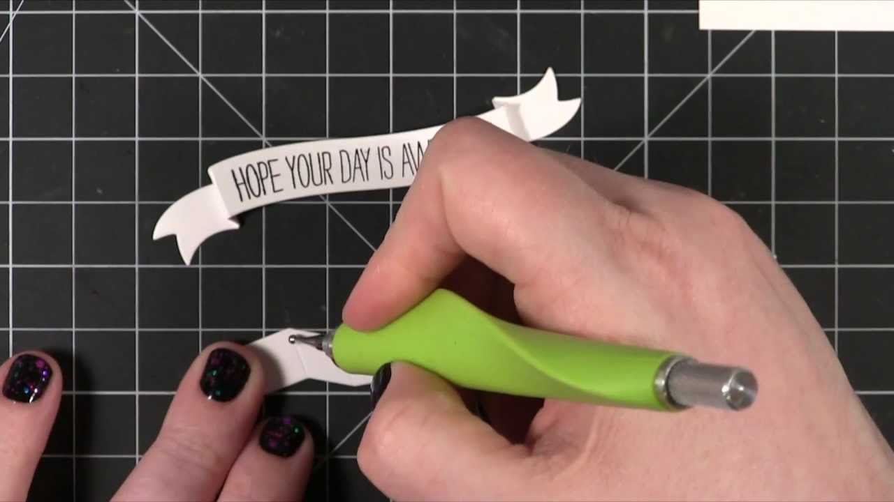 Quick Tip: Tilted Banners Dies & Stamps - YouTube
