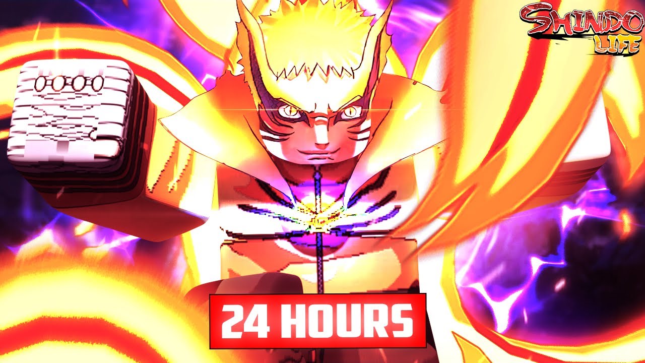 [Shindo] The 24 Hour Baryon Mode Naruto Experience! | Shindo Life - YouTube