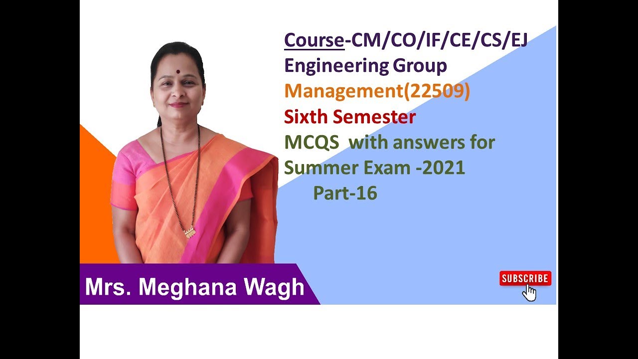 Management(22509) mcqs Part-16 - YouTube