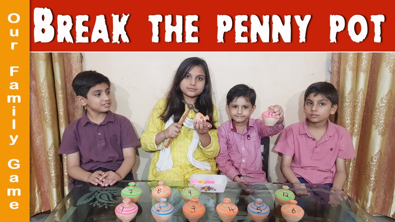 Break the penny pot | kid Game | Indoor game | relaxing gaming - YouTube