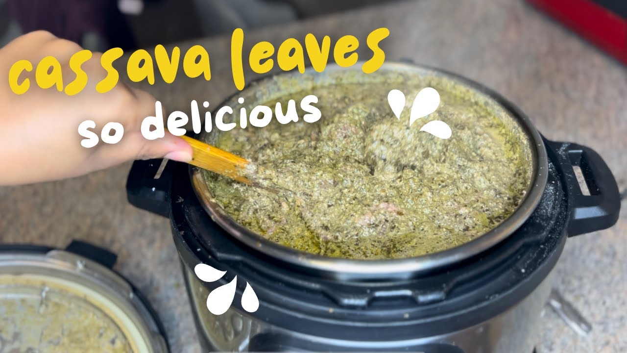 How To Cook Cassava Leaves | Cassava Leaves Stew - YouTube