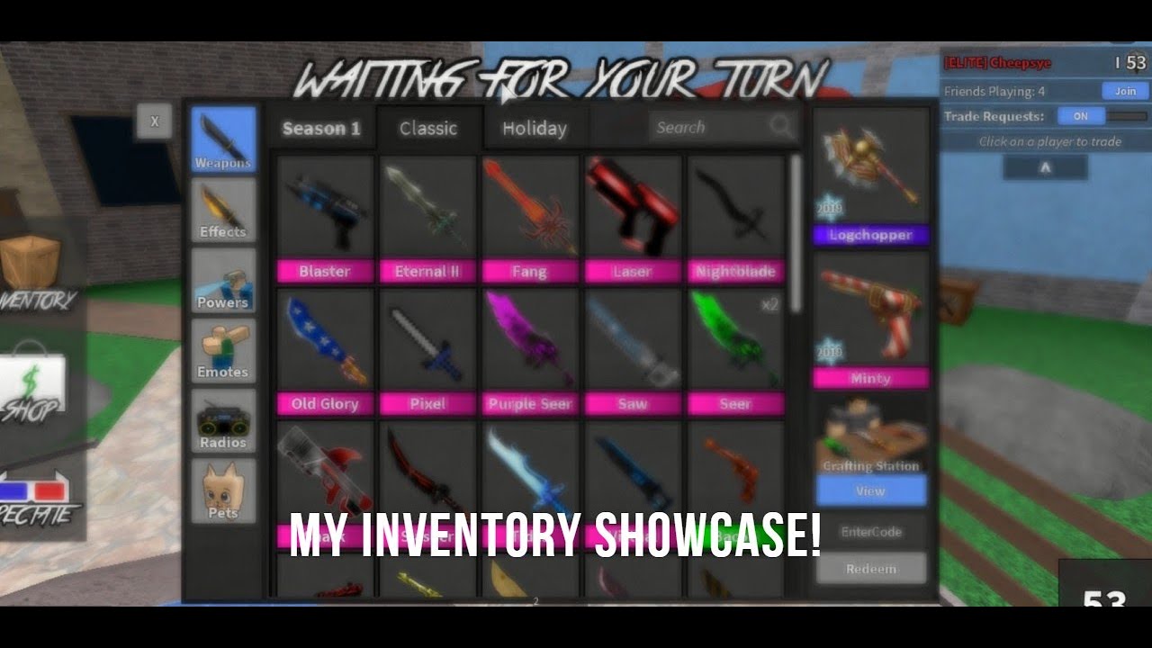 EPIC MM2 INVENTORY SHOWCASE!! - YouTube