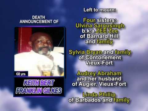 Keith Bert Franklin Gilkes medium - YouTube