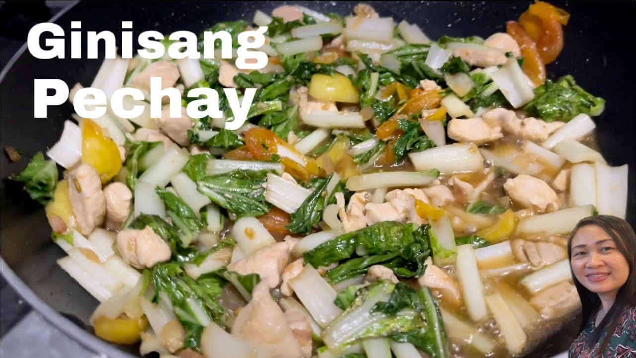 Ginisang Pechay Recipe/ How to cook sauteed pechay with chicken ...