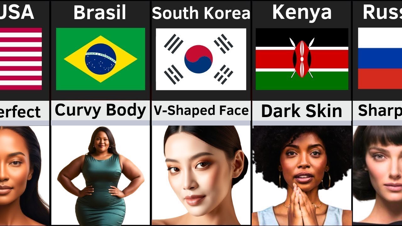 Beauty Standards in Different Countries - YouTube