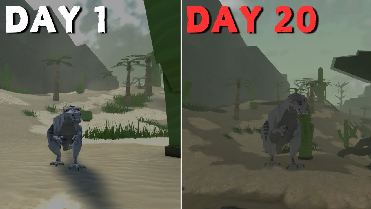 SURVIVING AS RUDY IN DINOSAUR SIMULATOR! - YouTube