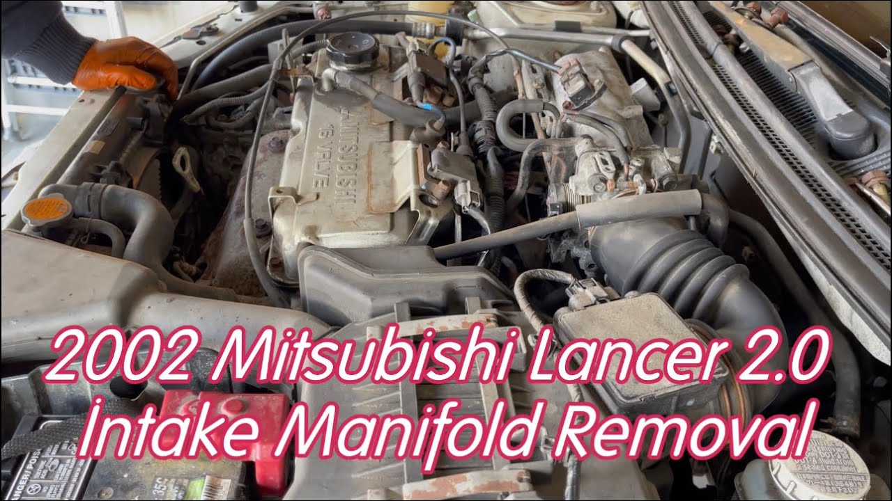 2002 Mitsubishi Lancer Intake Manifold Removal - YouTube