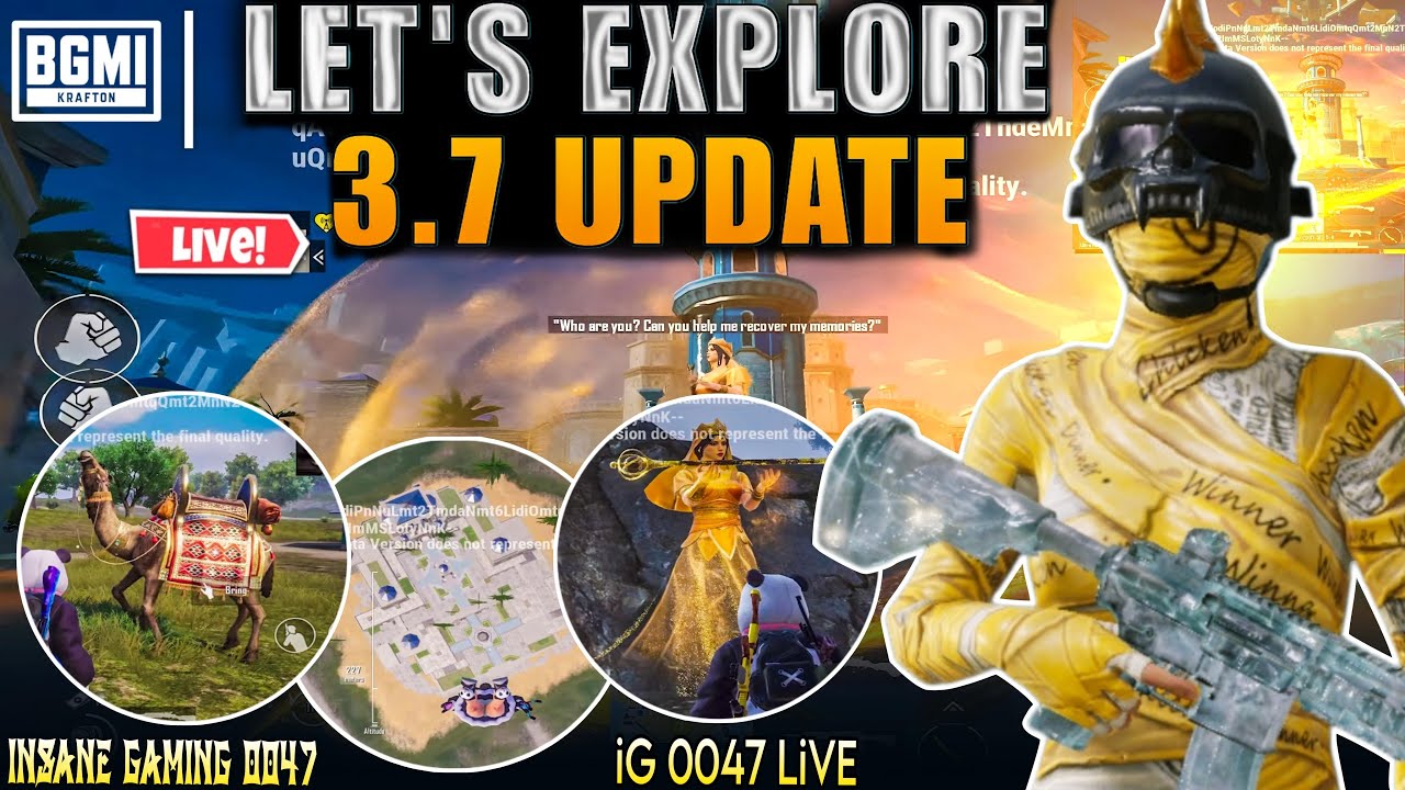 BGMI NEW UPDATE 3.7 EXPLORE & DESTROY | BGMI - PUBG MOBILE | iG 0047 ...