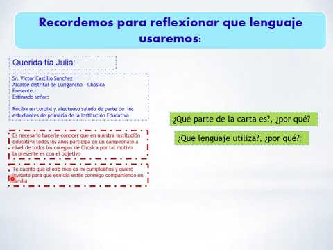 Escribimos una carta. PARTE 1 - YouTube