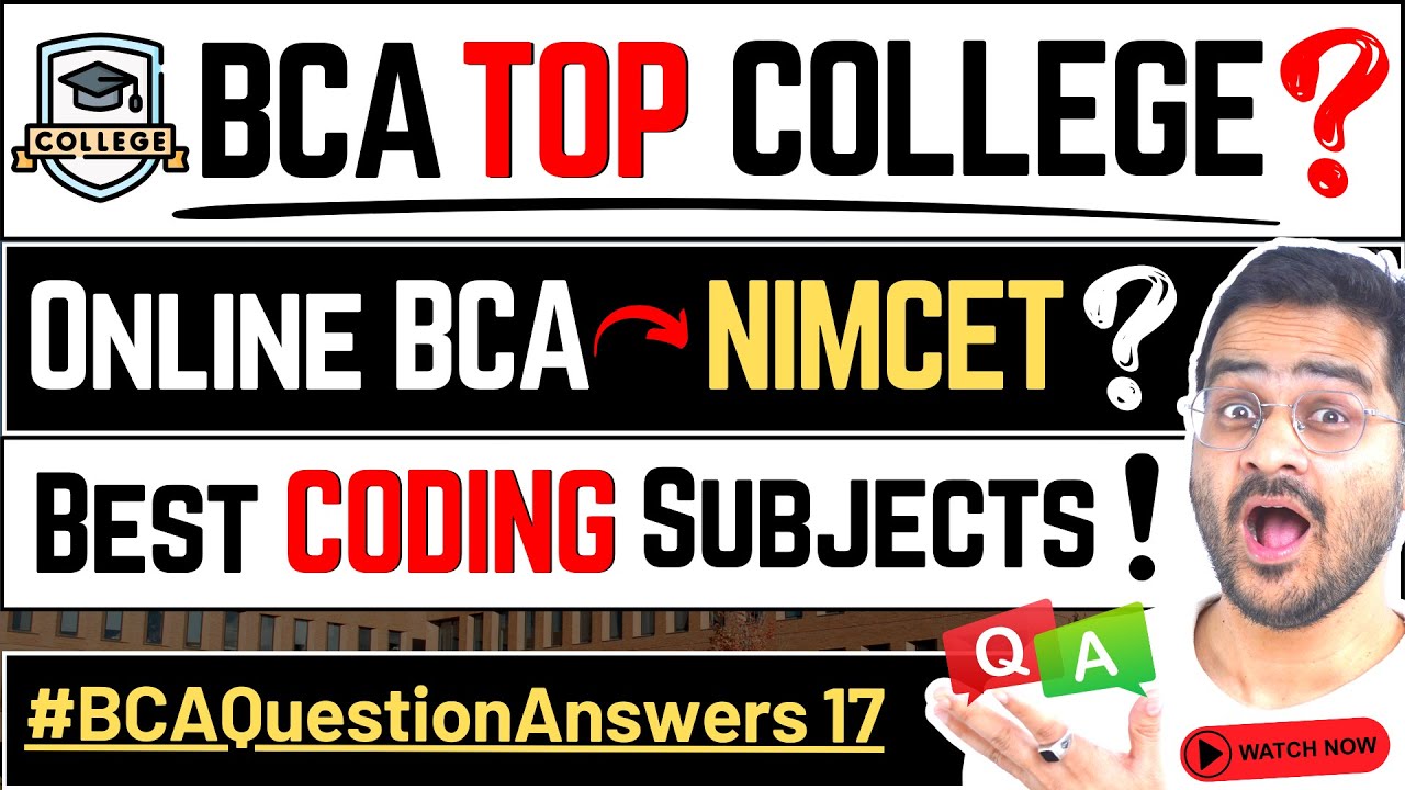 💥bca Top College Entrance Exam Nimcet After Online Bca Bca Coding🤩 Bca Coding Bcacollege