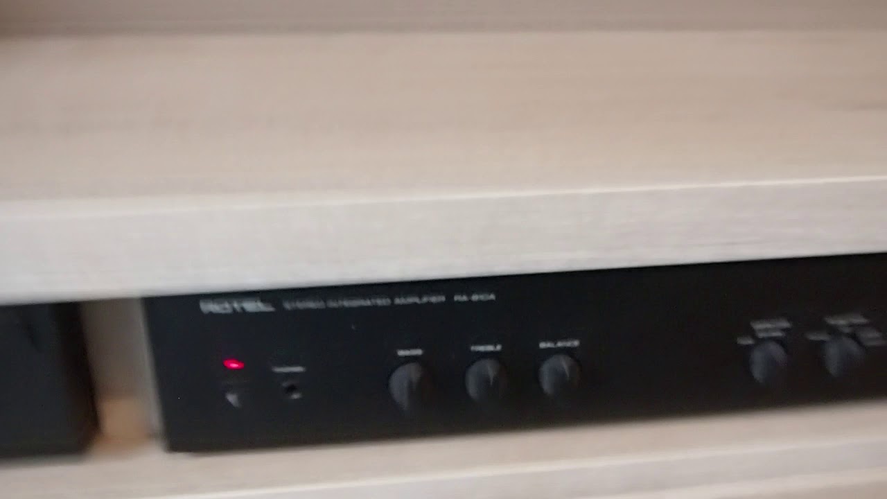 Rotel RA-810A стереоусилитель & cd JVC XL-V142 & JPW 202 колонки - YouTube