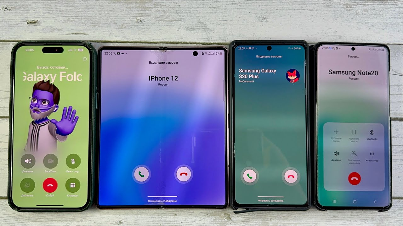 Incoming Call IPhone 15 Pro Max + Samsung Galaxy Fold 5 + Samsung ...